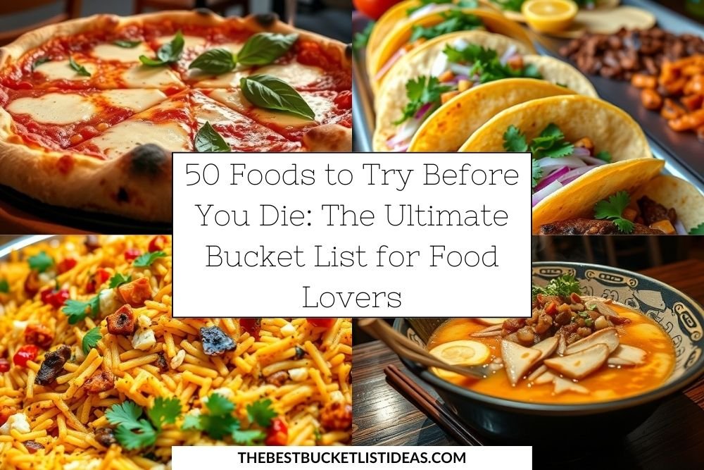 50 Foods to Try Before You Die: The Ultimate Bucket List for Food ...