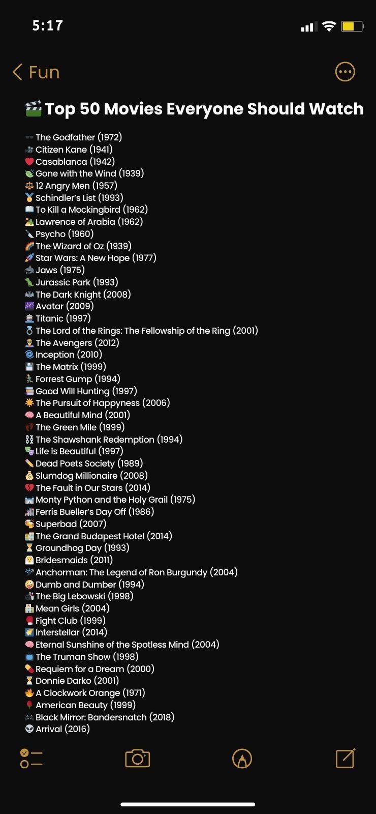 Movie Bucket List: Top 50 Movies Everyone Should Watch at Least Once in ...